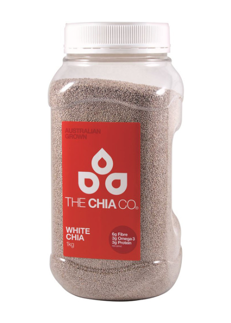 The Chia Co. Australian Grown Chia Seed White Tub 1kg - Pure Nature Life